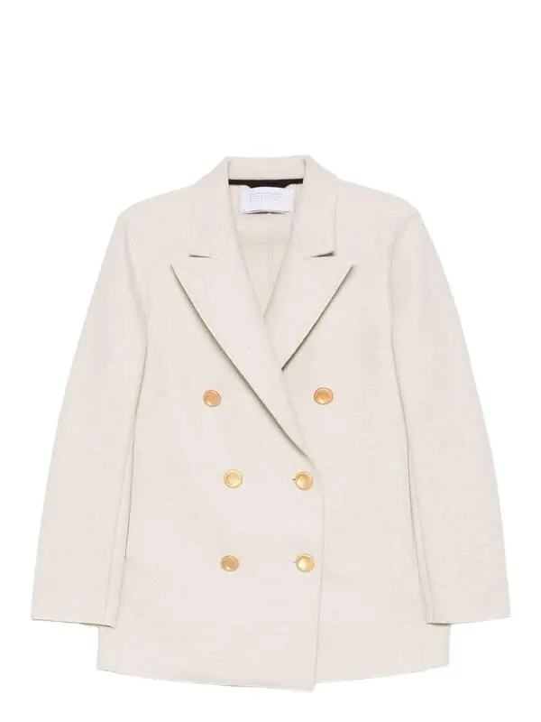Harris Wharf London Wool Double-breasted Coat - Multicolor