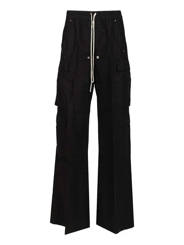 Rick Owens Jumbo Double Cargo Trousers - Black