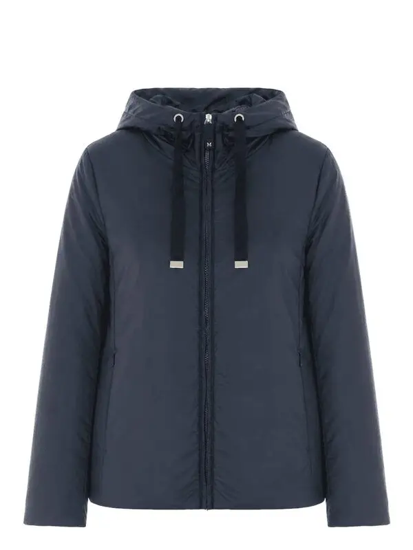 Max Mara Greenh The Cube Padded Jacket With Drip-proof Canvas - Blue