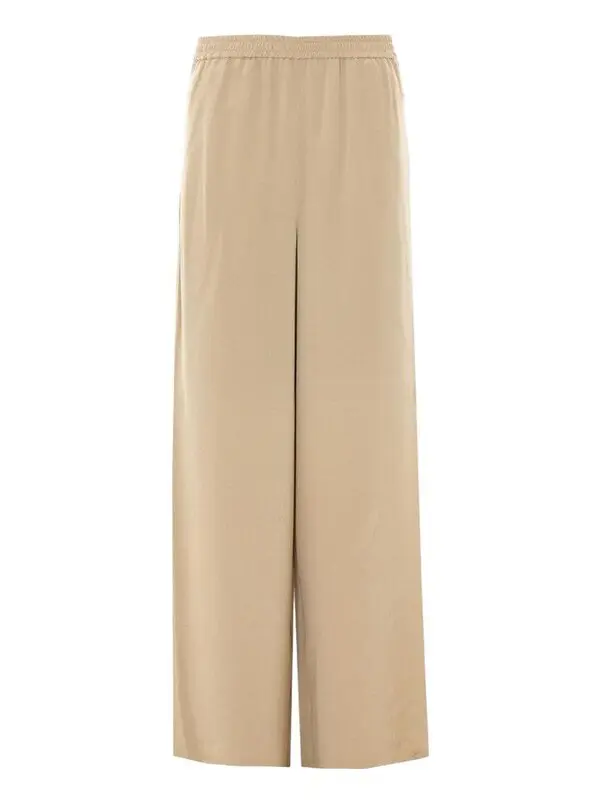 Max Mara Mxmvolonta Heavy Silk Soft Pants - Cream