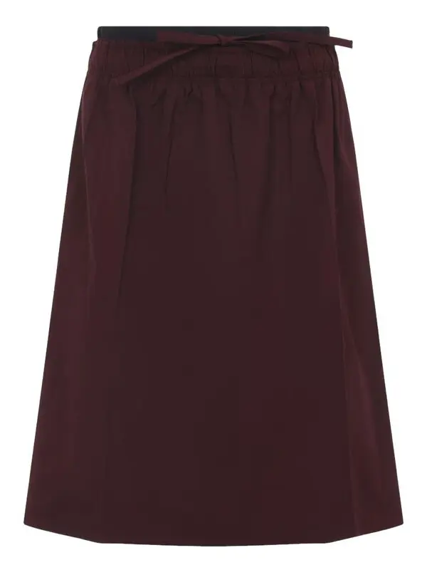 Prada Cotton Blend Midi Skirt - Multicolor