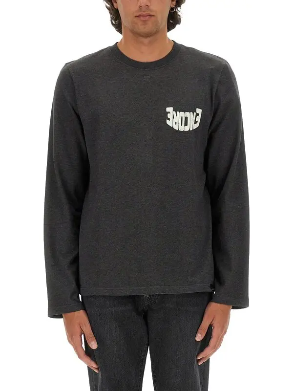 COURREGES T-shirt With Logo - Black