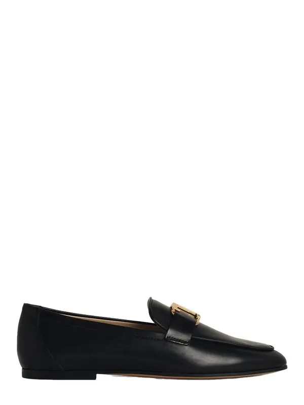 TOD'S Leather Loafers - Black