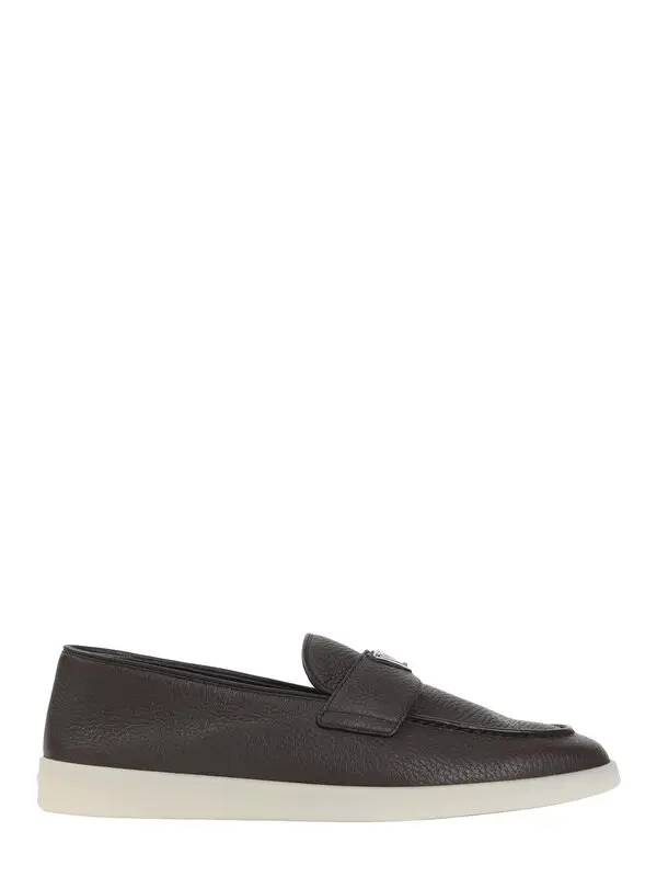 Prada Leather Loafer - Brown