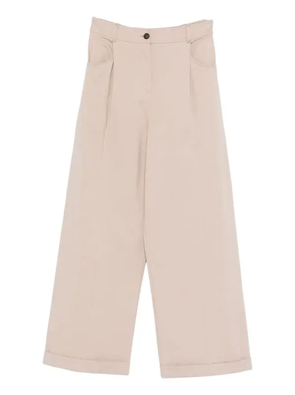 Brunello Cucinelli Cotton Trousers - Multicolor