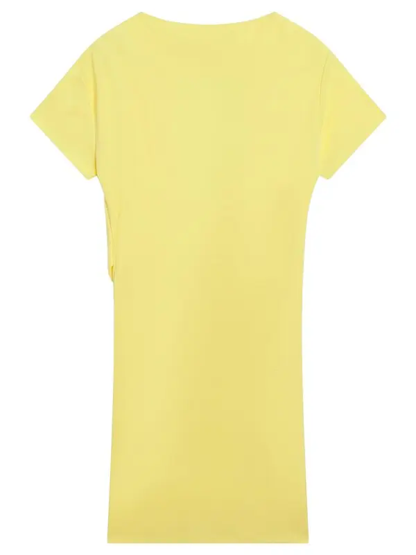 Jacquemus Mistral Viscose Jersey Mini Dress - Yellow