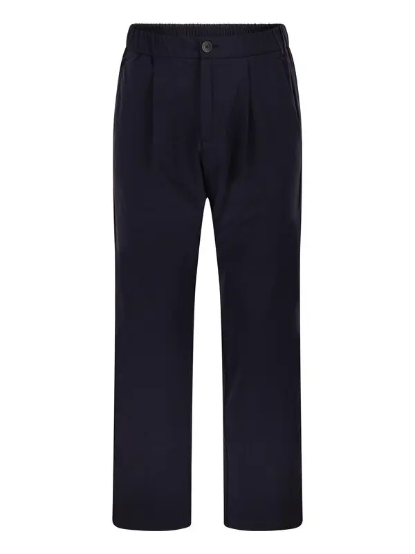 Herno Stretch Techno-nylon Jogger Trousers With Pleats - Multicolor
