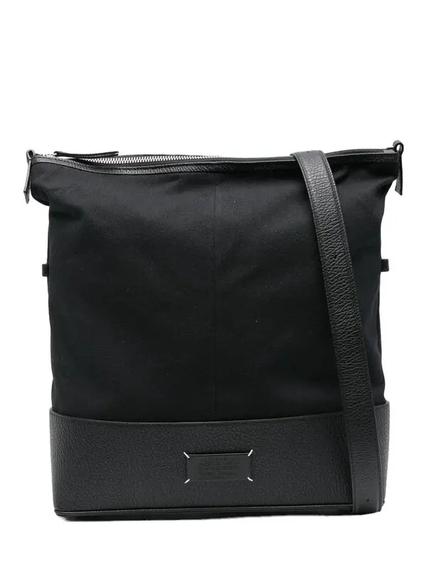 MAISON MARGIELA Grained Panel Shoulder Bag - Black
