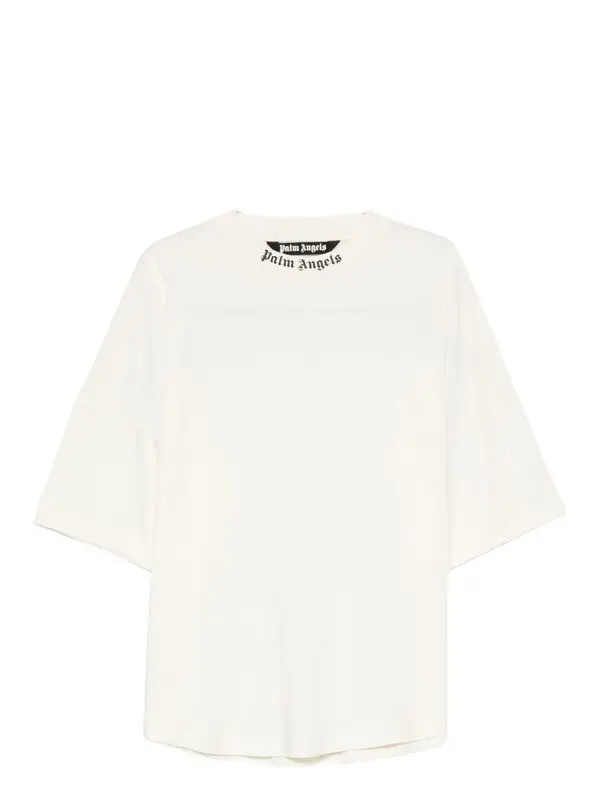Palm Angels Logo Cotton T-shirt - Multicolor