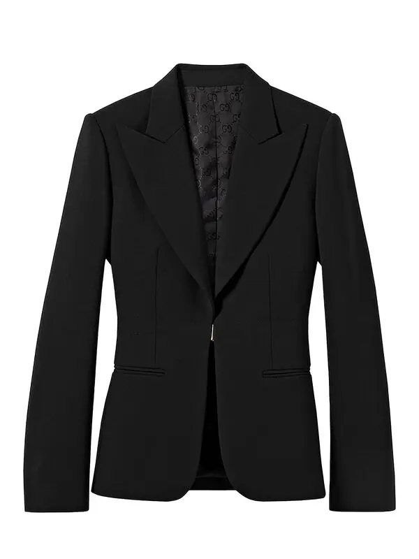 Gucci Stretch Wool Technical Jacket - Black