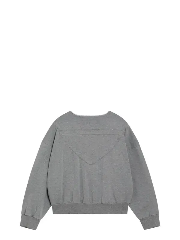 MAISON MARGIELA Cotton Zip Sweatshirt - Gray
