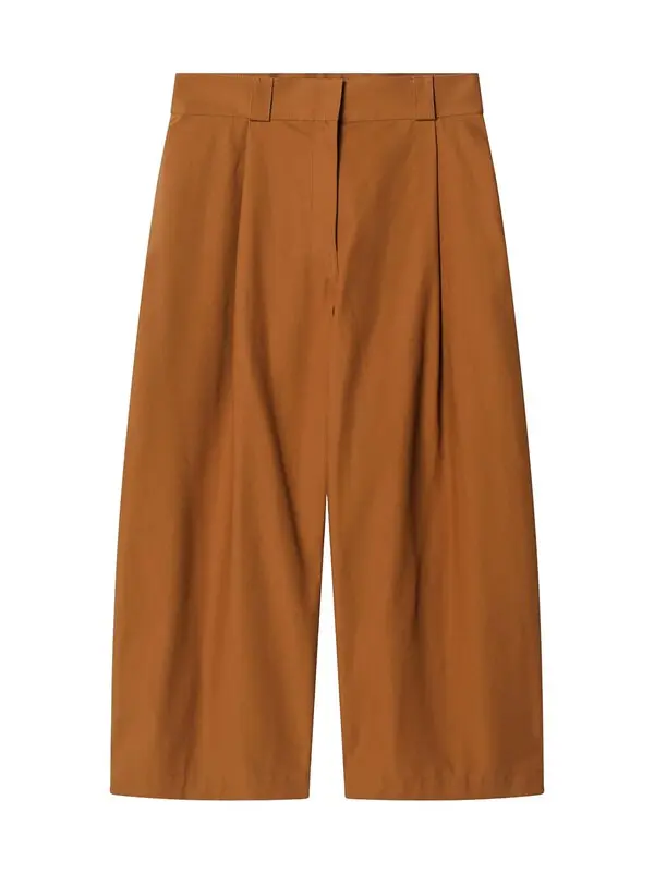 Balenciaga Camel-colored Cotton Trousers - Brown