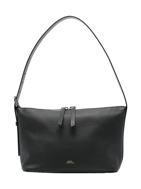 A.p.c. Leather Shoulder Bag - Black