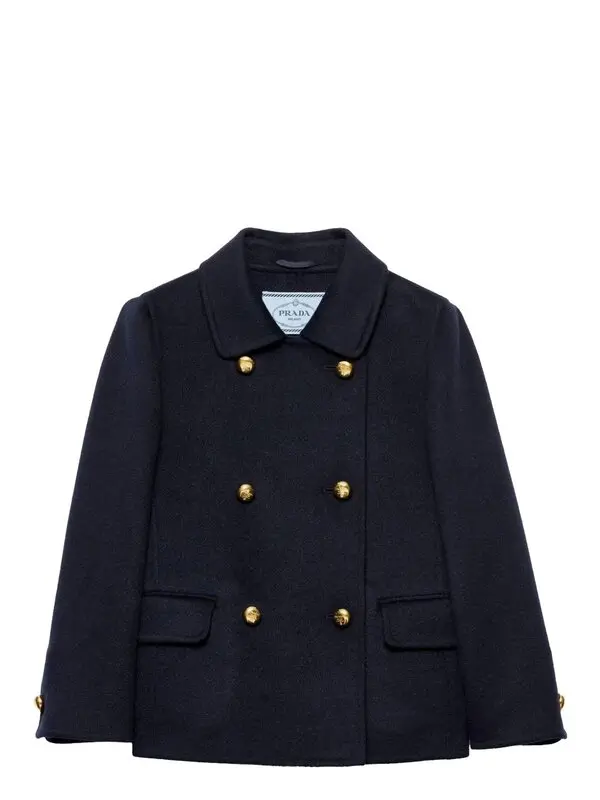 Prada Cashgora Double-breasted Jacket - Multicolor
