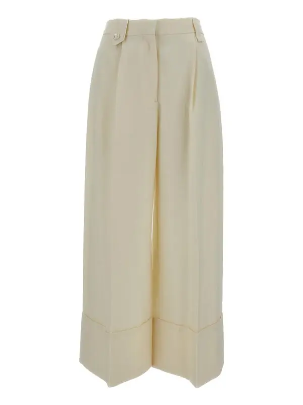 Simone Rocha Cropped Wide-leg Trousers - Multicolor