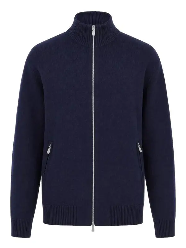 Brunello Cucinelli Cashmere Blend Cardigan - Blue