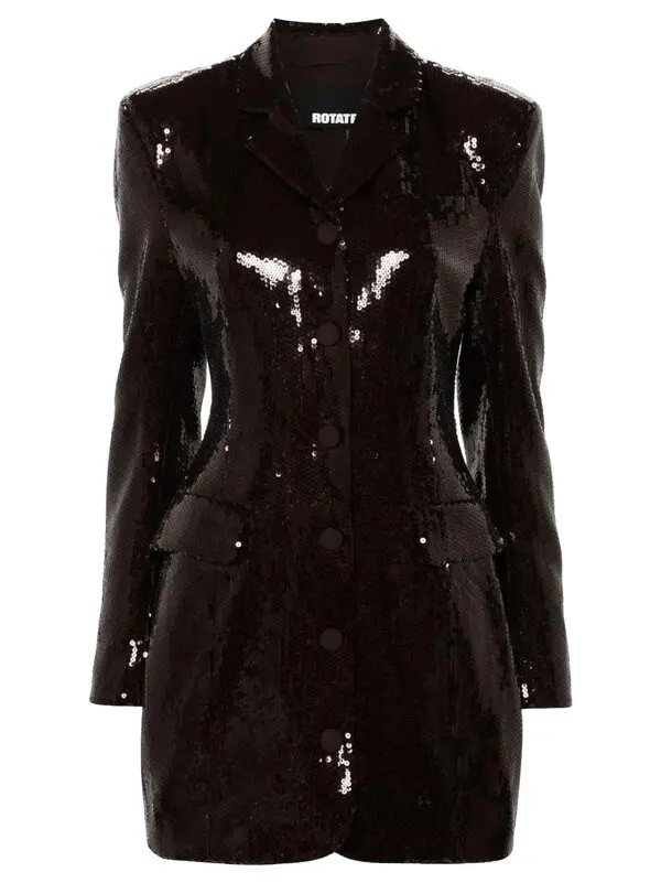 ROTATE BY BIRGER CHRISTENSEN Short Blazer-style Dress - Brown