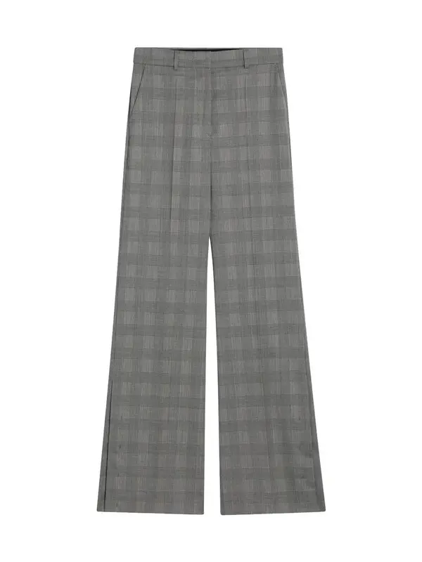 Sportmax Prince Of Wales Check Pants - Black