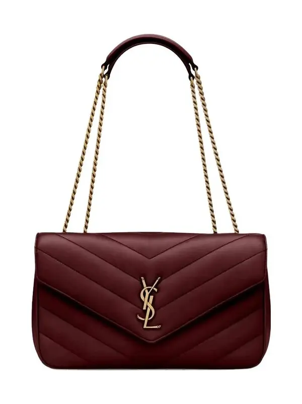 Saint Laurent Leather Shoulder Bag - Red