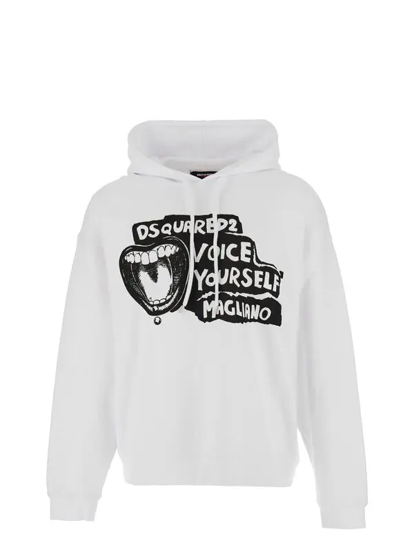 Dsquared2 X Magliano Collaboration Graphic Hoodie - Multicolor