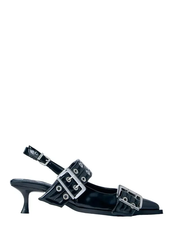 GANNI Slingback Pumps - Black