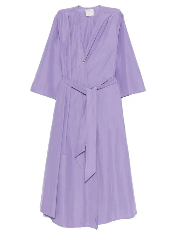 FORTE_FORTE Cotton Blend Midi Dress - Multicolor