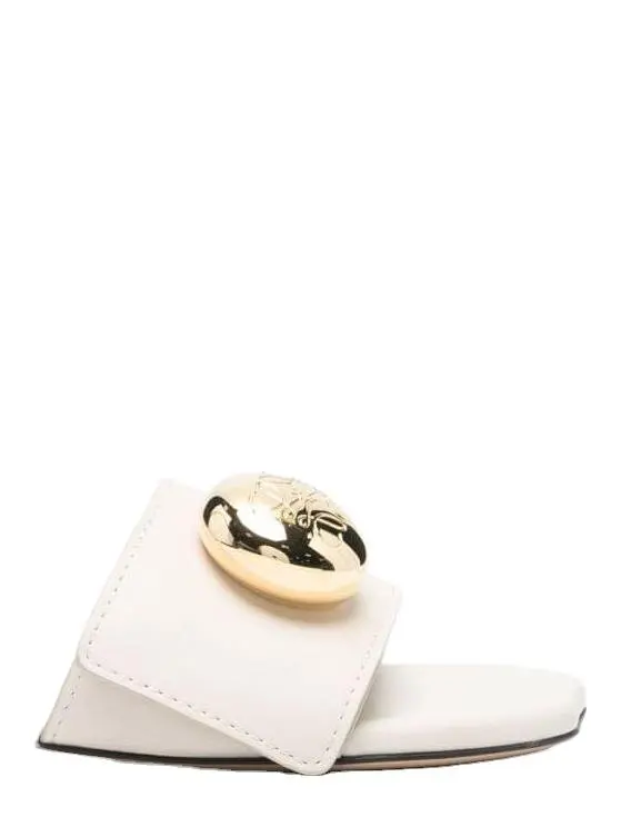 Loewe Pebble Leather Slides - Multicolor