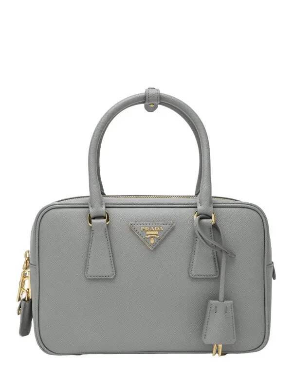 Prada Saffiano Leather Top-handle Bag - Gray