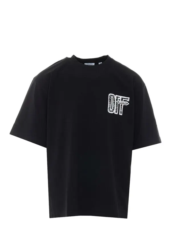 Off-White Motion Arrow Skate T-shirt - Black