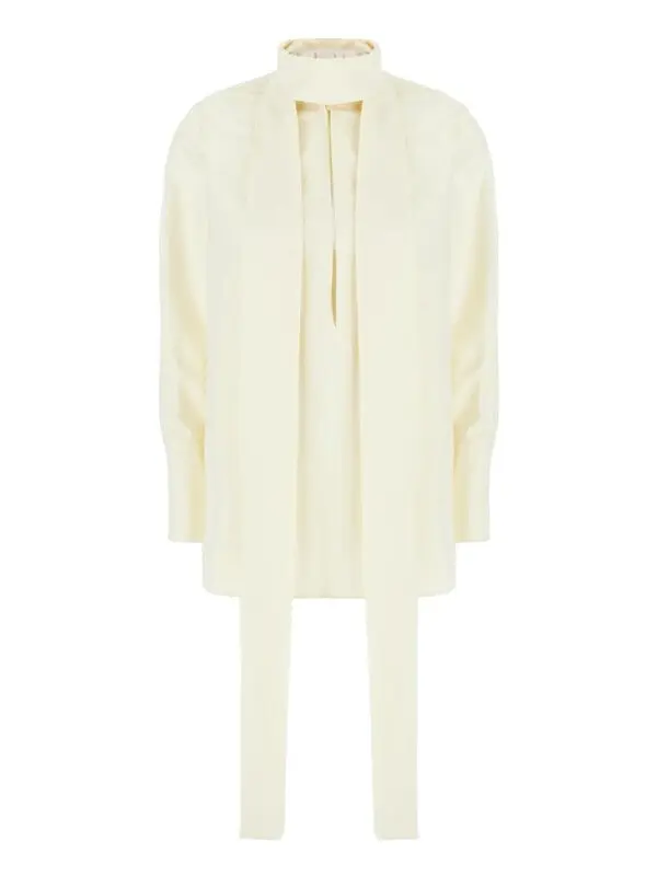 Givenchy Tie Detailed Blouse - Multicolor