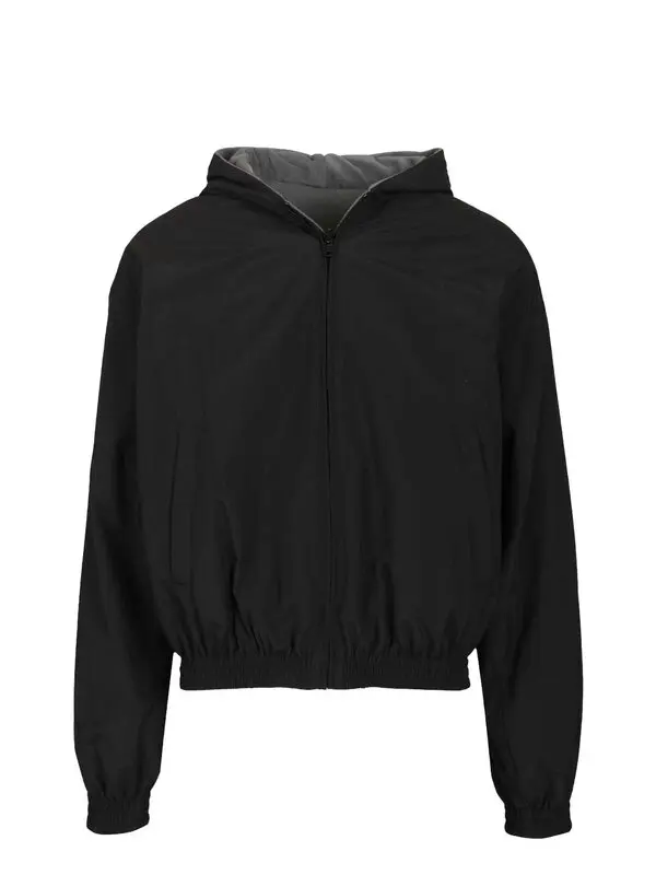 Balenciaga Cursive Reversible Tracksuit Jacket - Black