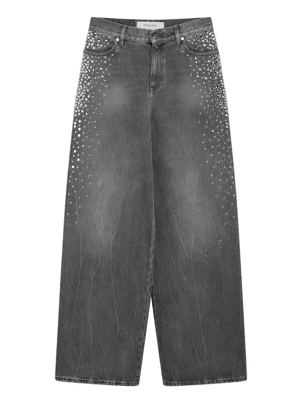 GOLDEN GOOSE Melody Vintage-wash Cotton Boyfriend Jeans - Gray