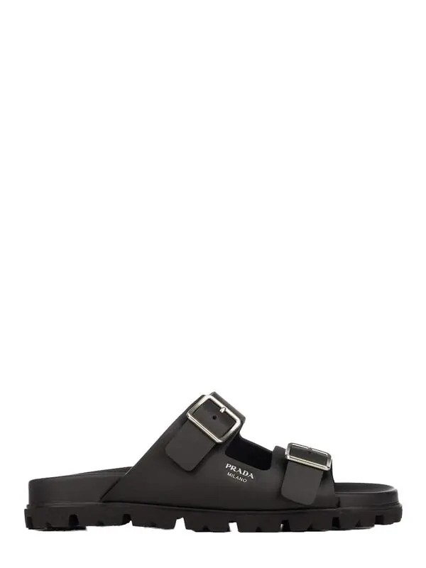Prada Buckled Slides - Multicolor