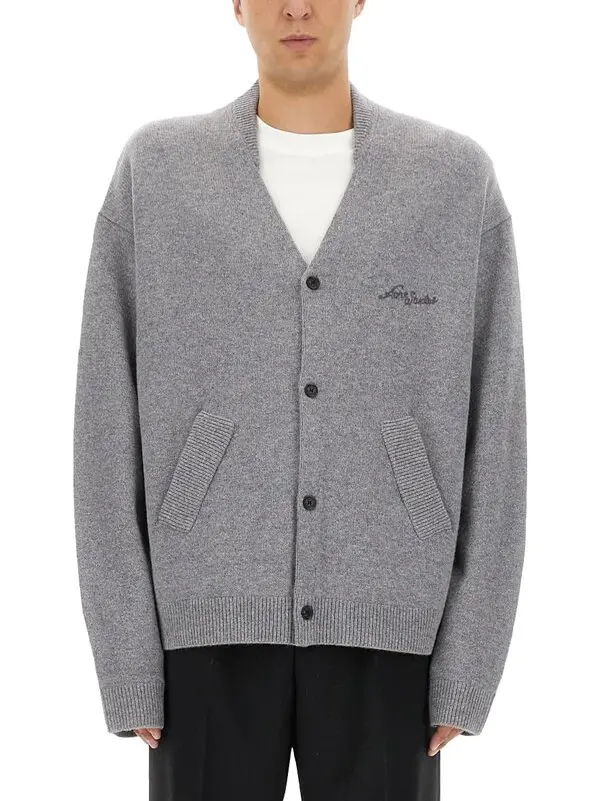 Acne Studios V-neck Cardigan - Gray
