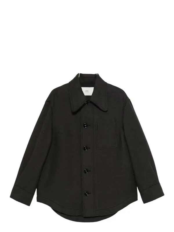 AMI Paris Wool Shirt Jacket - Multicolor