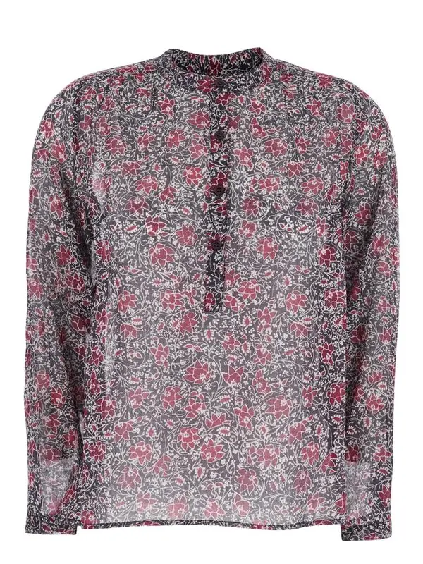 Isabel Marant Étoile Floral Print Cotton Blouse - Multicolor