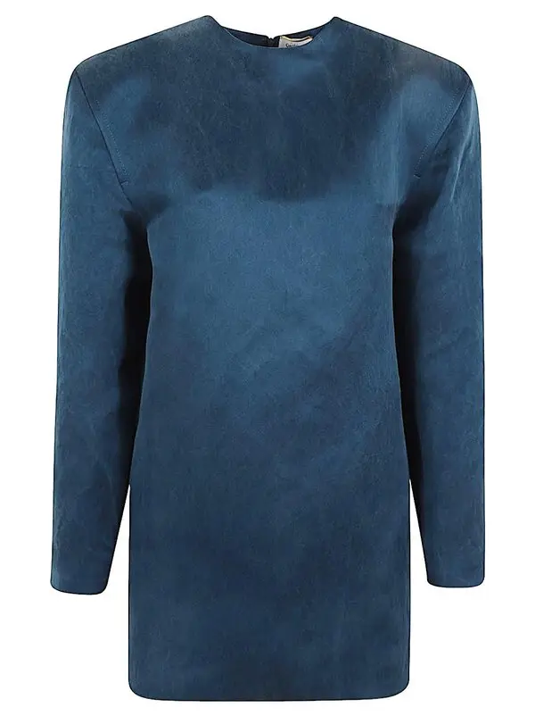 Saint Laurent Satin Silk Dress - Multicolor