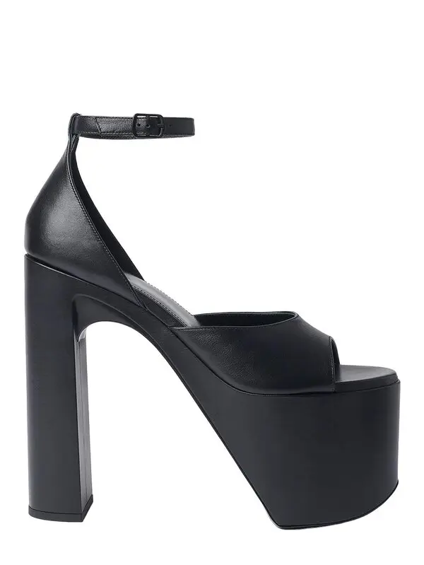 Balenciaga Camden Platform Heeled Sandals - Black