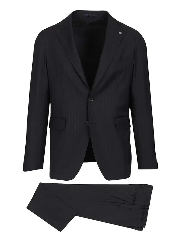 Tagliatore Montecarlo Pinstriped Suit - Blue