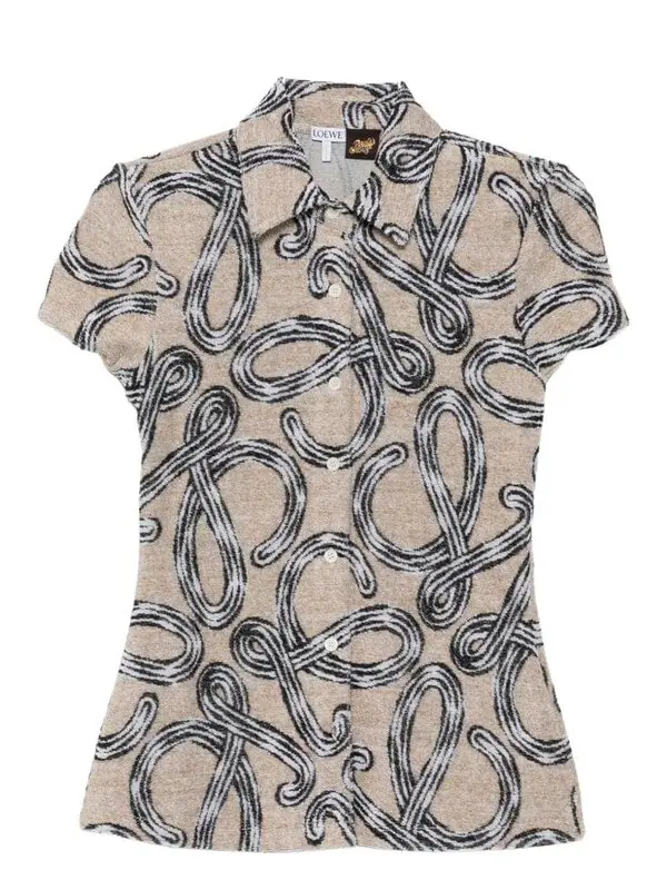 Loewe Cotton Blend Printed Shirt - Multicolor