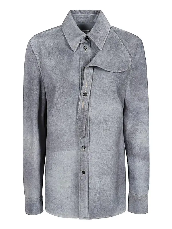 Bottega Veneta Suede Leather Shirt - Multicolor