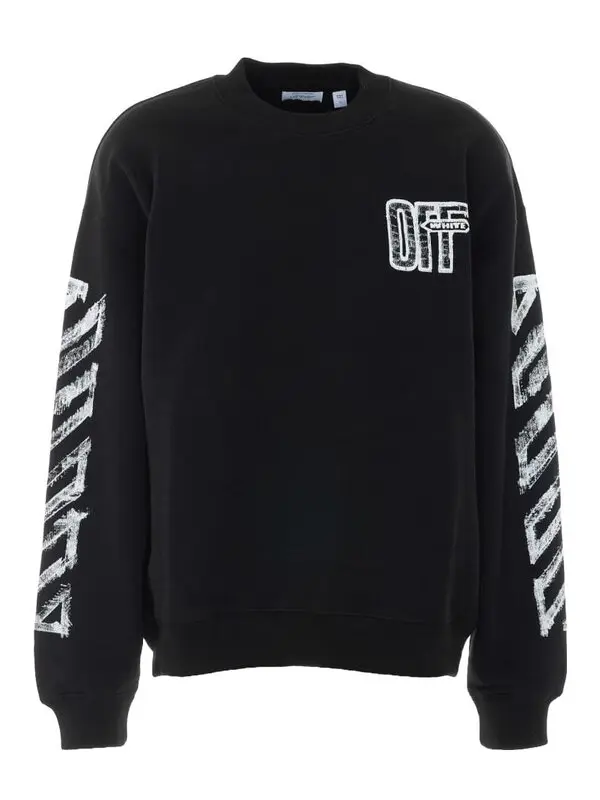 Off-White Motion Arrow Skate Sweatshirt - Black