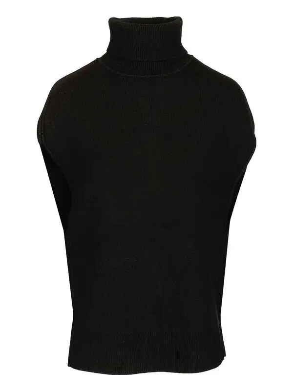 TOTEME Double-knit Cape Knit - Black