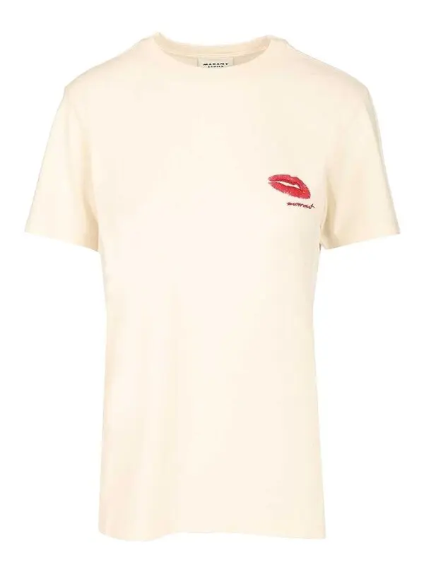 Isabel Marant Étoile Zewel T-shirt - Cream
