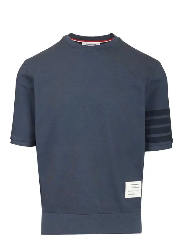 Thom Browne 4 Bar T-shirt - Blue