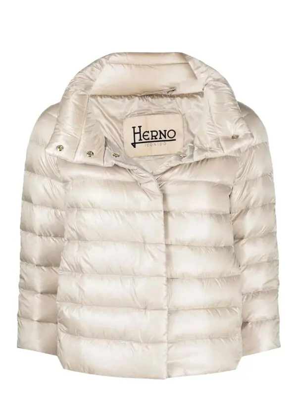 Herno Goose Down Padded Puffer Jacket - Cream