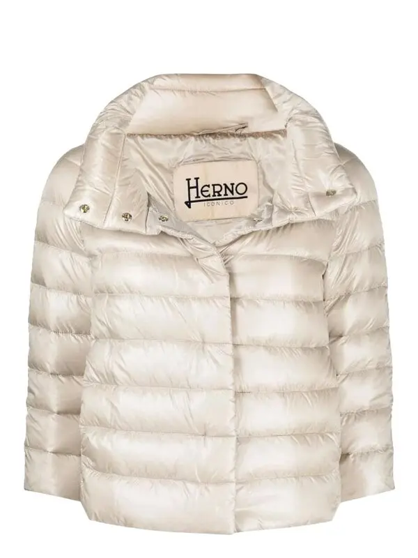 Herno Goose Down Padded Puffer Jacket - Cream