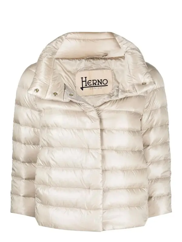 Herno Goose Down Padded Puffer Jacket - Cream