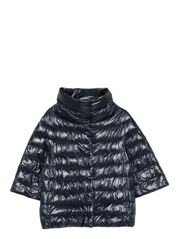 Herno Quilted Stand-collar Puffer Jacket - Blue