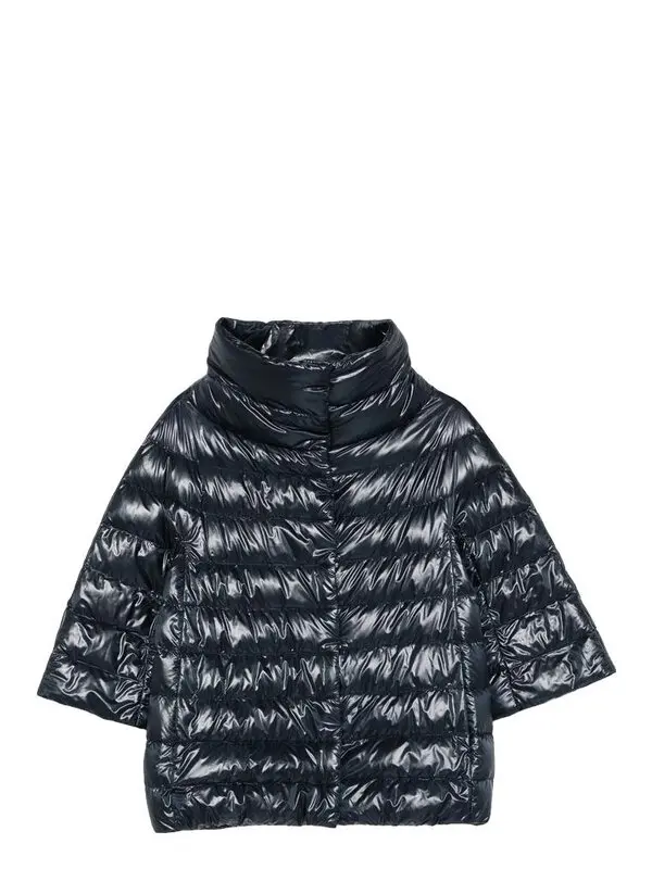 Herno Quilted Stand-collar Puffer Jacket - Blue